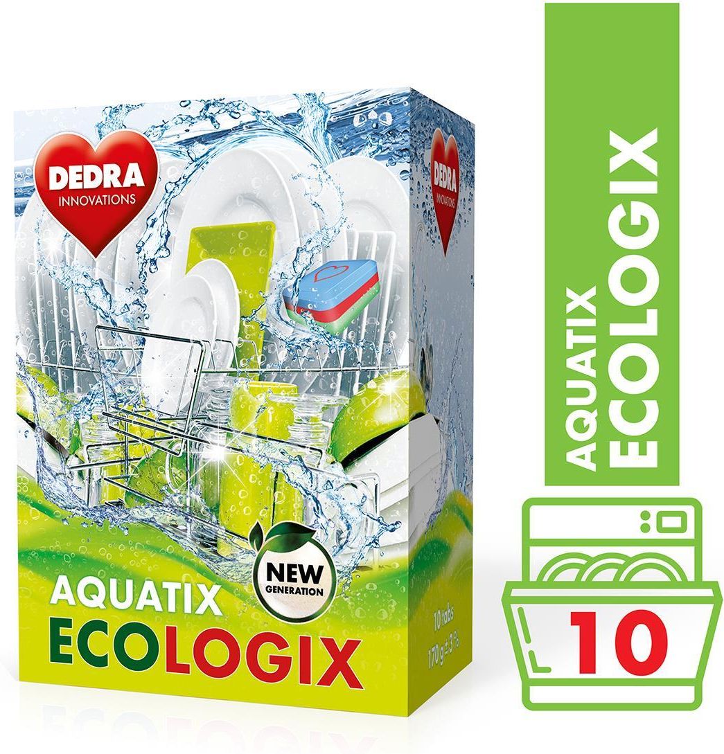 Dedra AQUATIX ECOLOGIX Wielofunkcyjne tabletki do zmywarki 10 tabs ...
