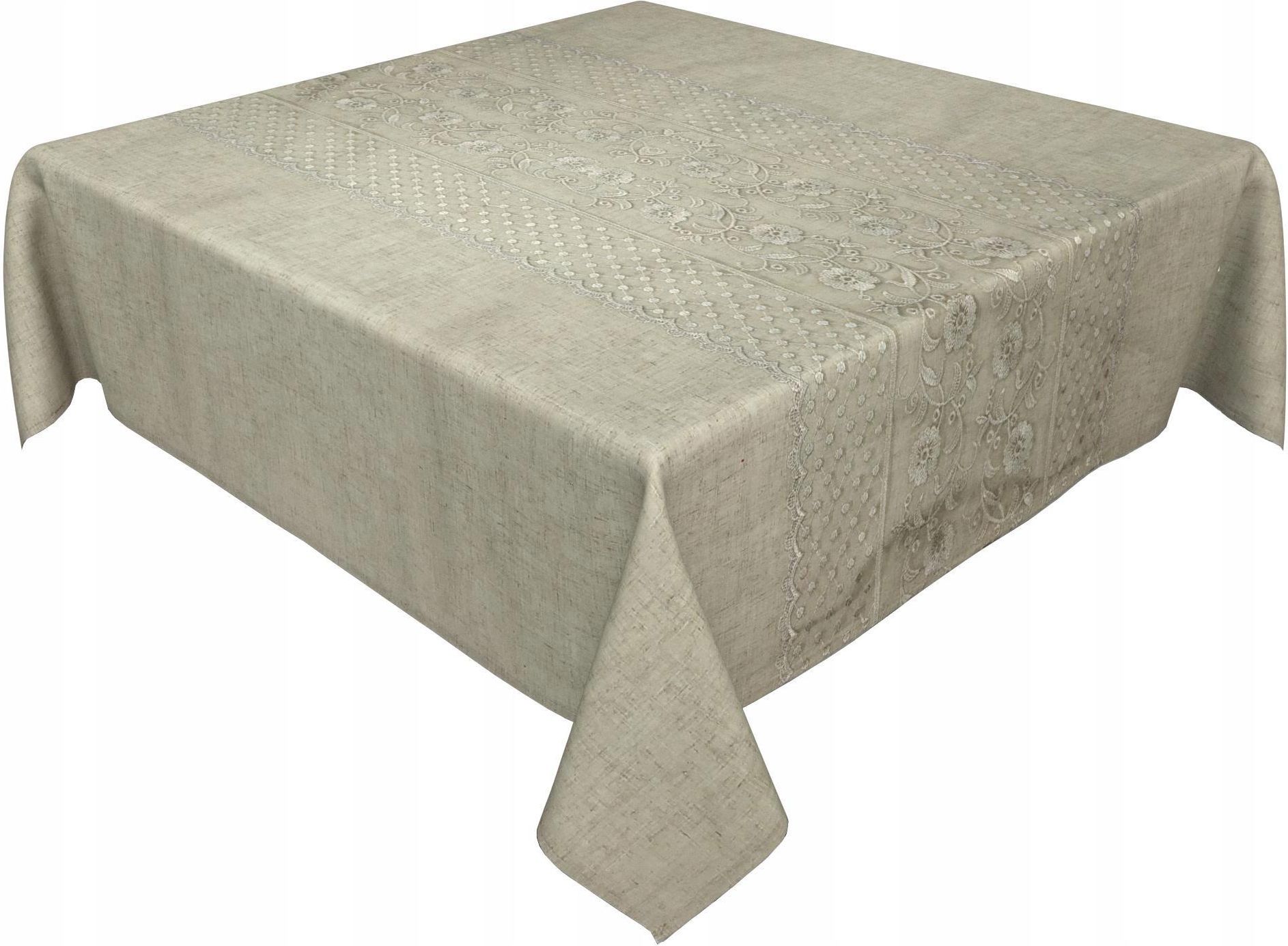 Bieżnik Linen 85x85 Model 318 Beż - Opinie i atrakcyjne ceny na Ceneo.pl