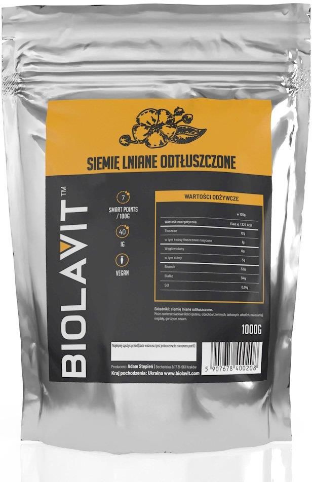 Bilovit Siemię lniane odtłuszczone 1000g - Ceny i opinie - Ceneo.pl