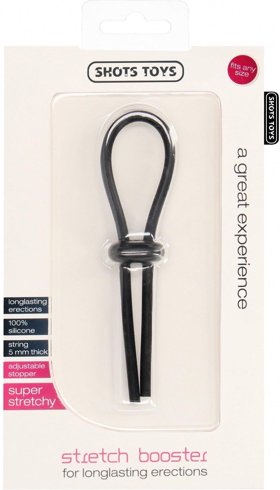Shots Toy Pierścień Erekcyjny Stretch Booster Kolor: Czarny - Ceneo.pl