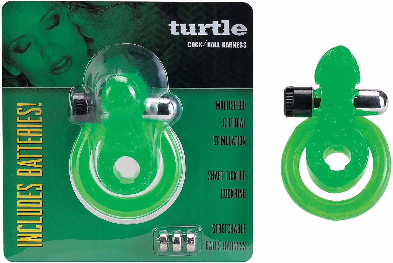 Seven Creations Wibrujący Pierścień Na Penisa I Jądra Turtle Kolor ...