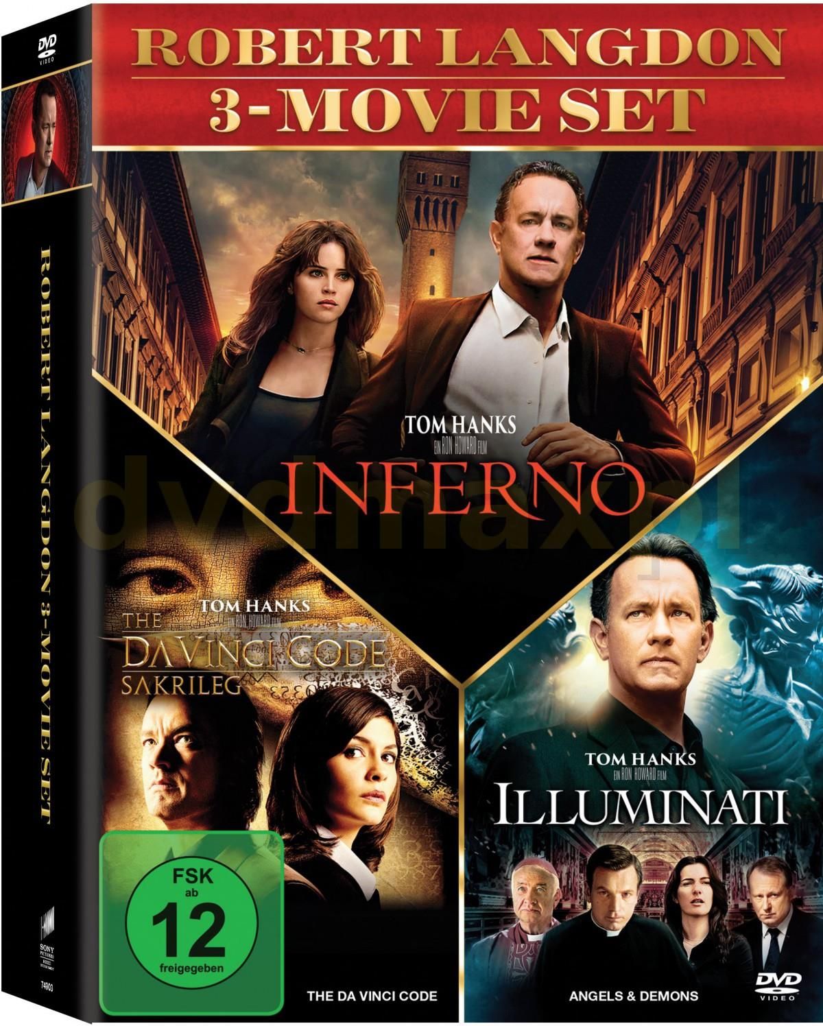 Film DVD The Da Vinci Code / Angels and Demons / Inferno (Kod da Vinci ...