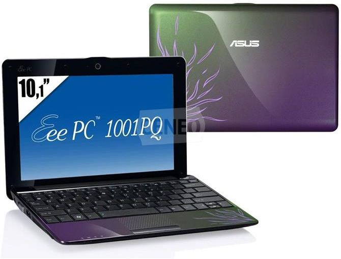 Laptop Asus Eee PC Intel Atom N450 1GB 250GB 10,1'' W7S (1001PQ-PUR041S ...