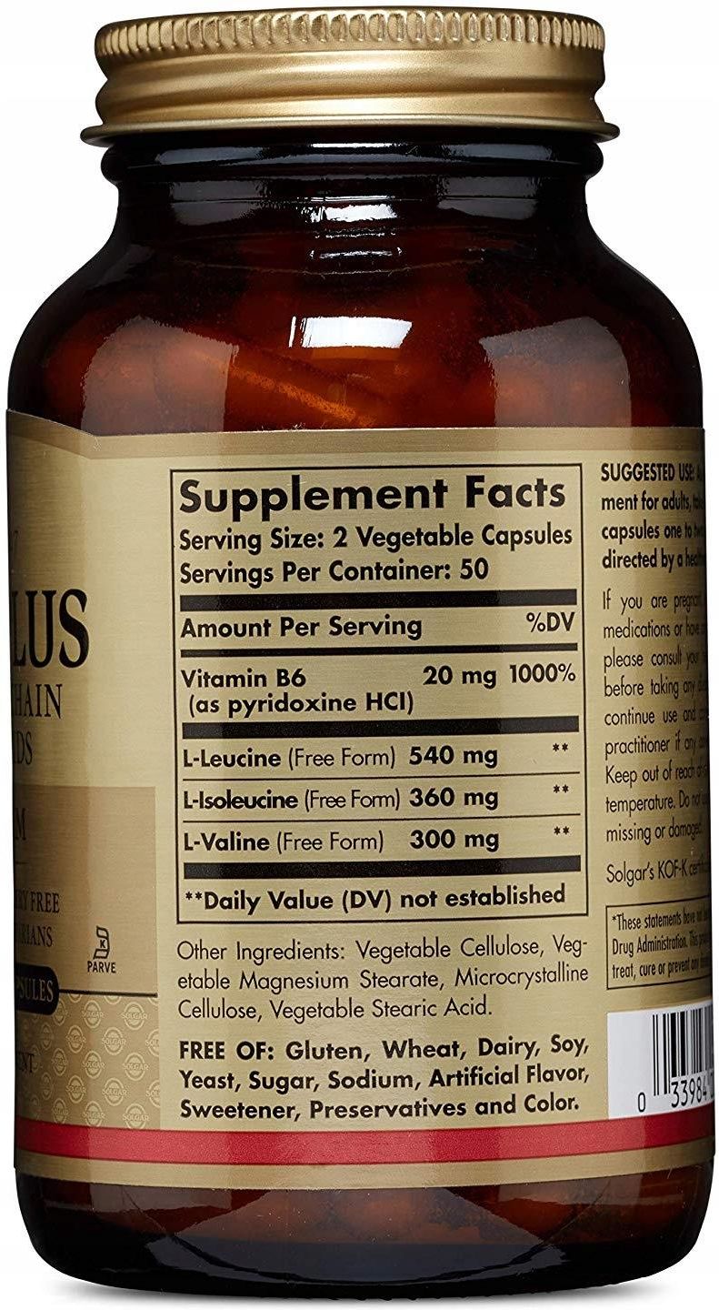 Solgar Bcaa Plus 100 Kaps wege - Opinie i ceny na Ceneo.pl