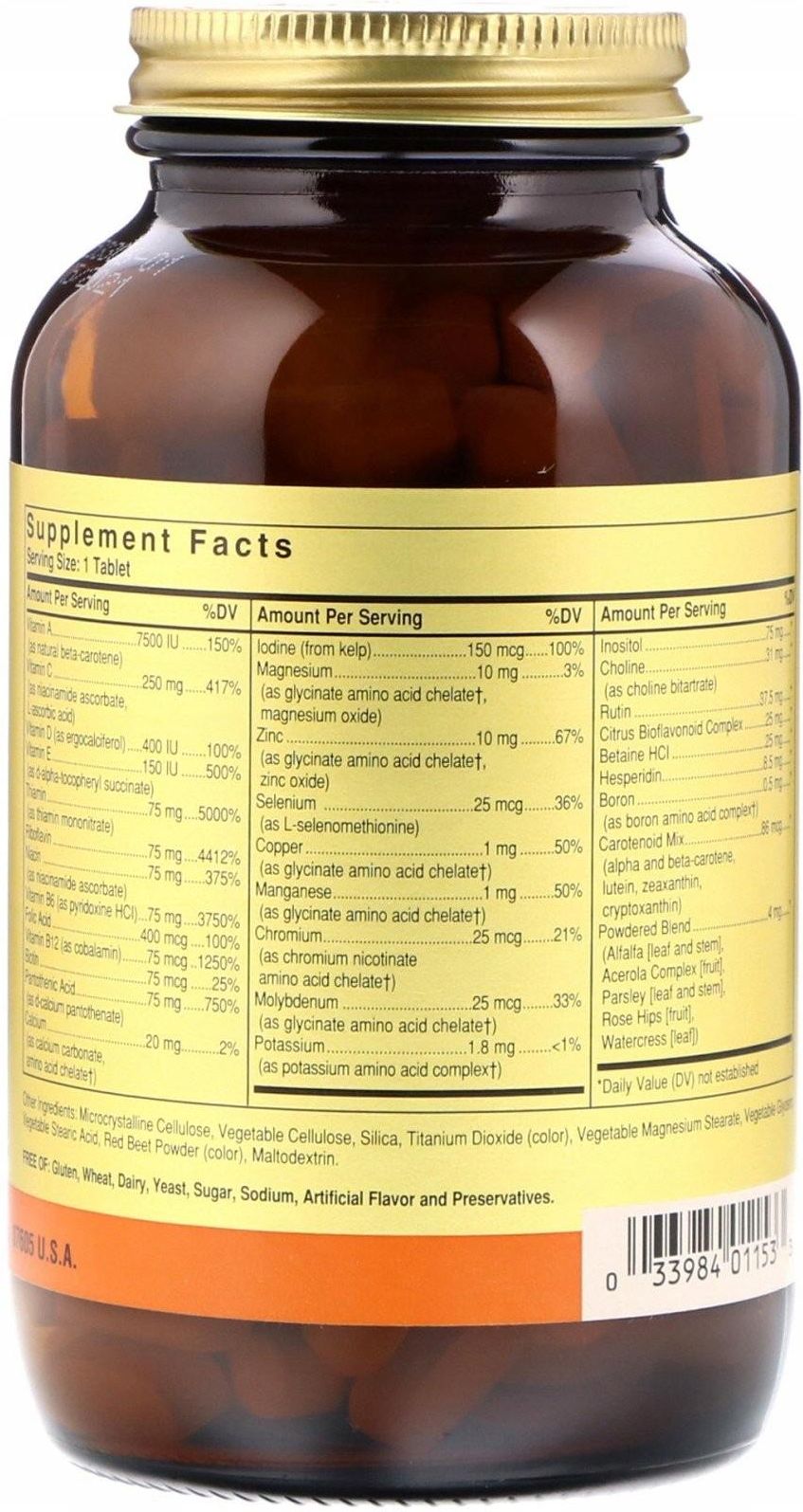 Solgar, Formula V, VM-75 180 tabletek - Opinie i ceny na Ceneo.pl