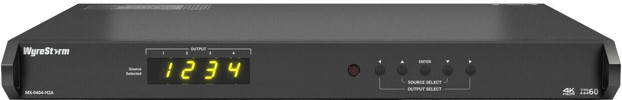Wyrestorm MX-0404-H2A , 4K HDR 4:4:4 HDMI 4x4 Matrix Mikser wizyjny ...