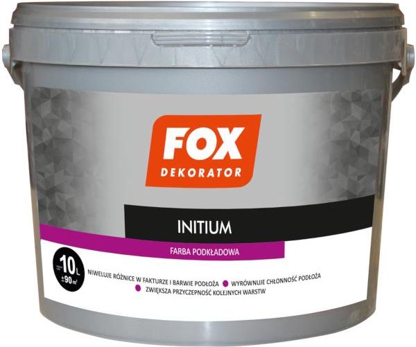 Fox Dekorator Initium Farba Podkładowa Biała 5L - Opinie i ceny na Ceneo.pl