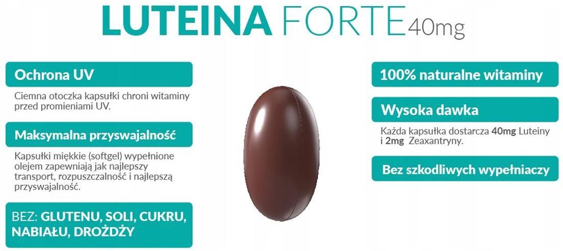 Luteina Forte Max 40MG 60 Kapsuek - Wish - Opinie i ceny na Ceneo.pl