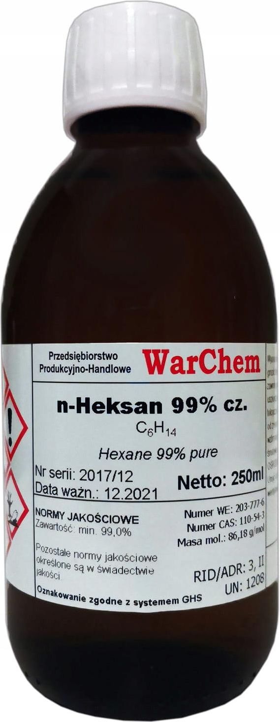 N- Heksan 99% - czysty - 250ml Warchem - ceny i opinie - Ceneo.pl