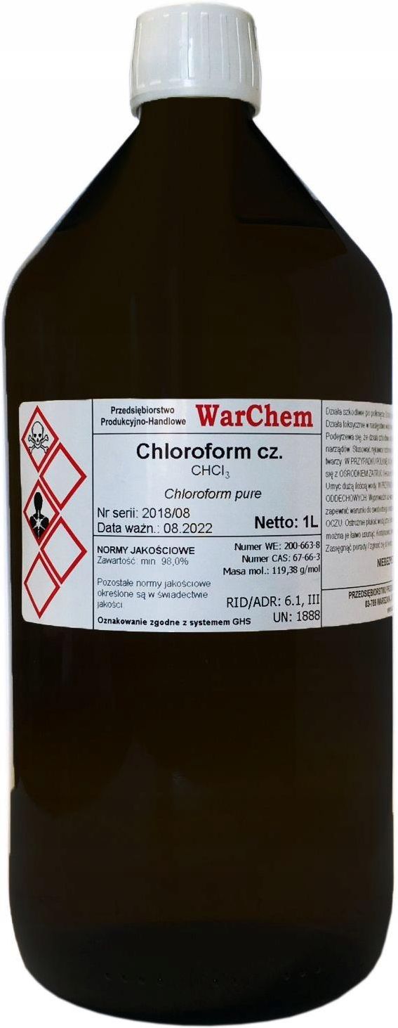 Chloroform czysty 1L Warchem - ceny i opinie - Ceneo.pl