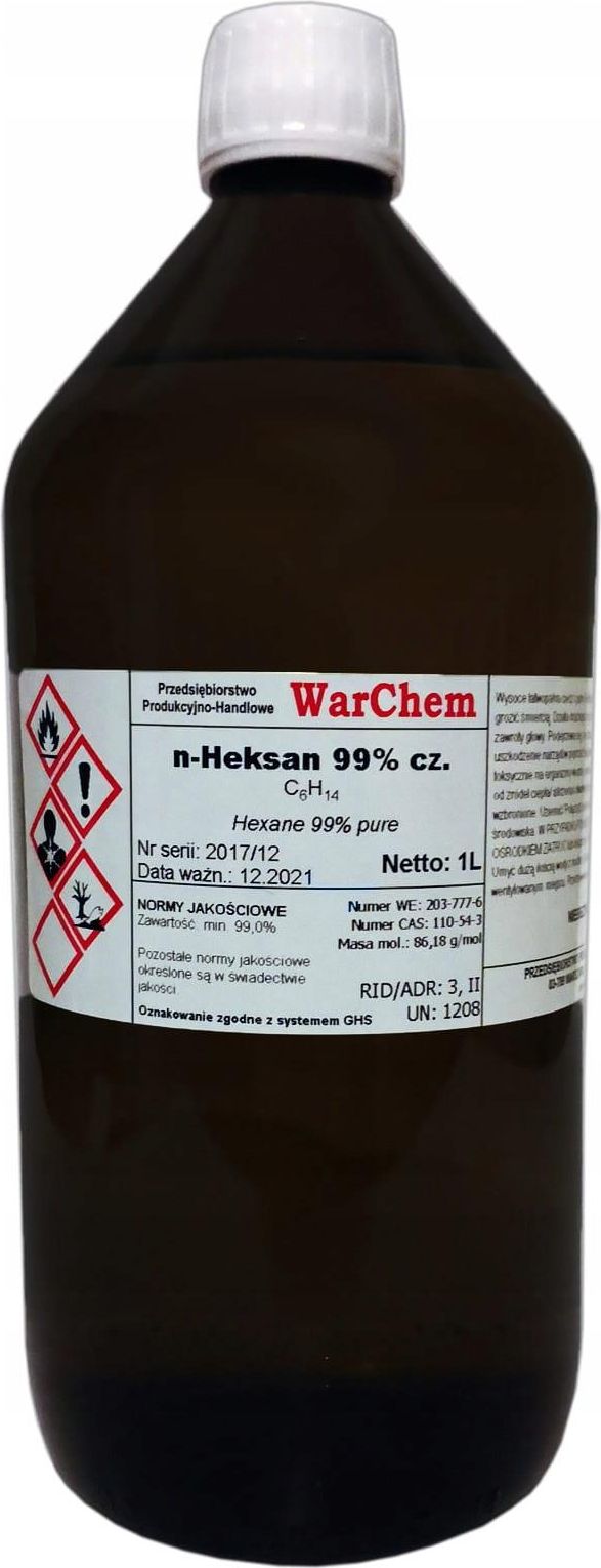 N- Heksan 99% - czysty - 1L Warchem - ceny i opinie - Ceneo.pl