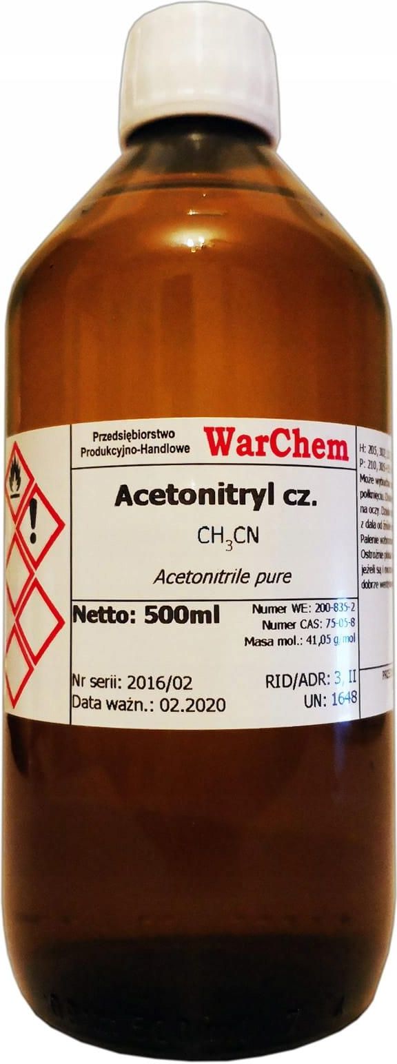 Acetonitryl - czysty - 500ml Warchem 30146 - ceny i opinie - Ceneo.pl