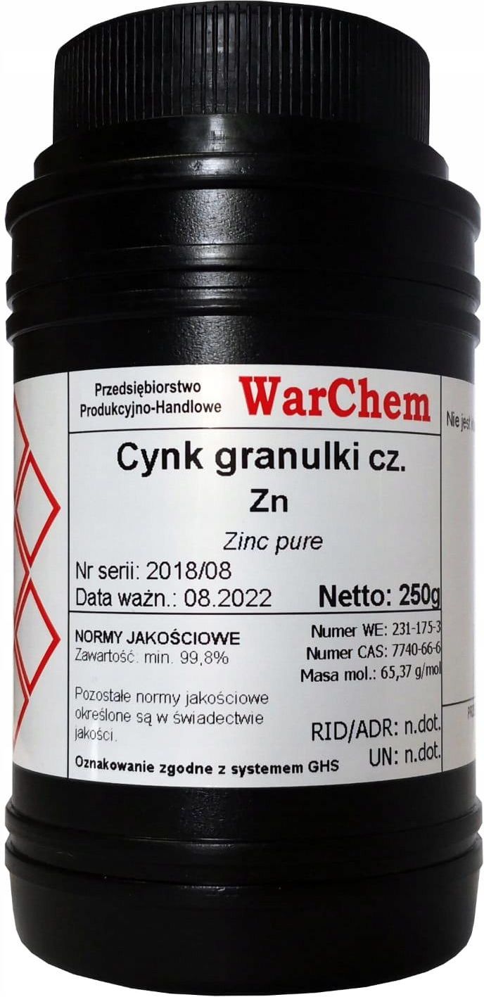Warchem Cynk Metal Granulki - Czysty - 250G - ceny i opinie - Ceneo.pl