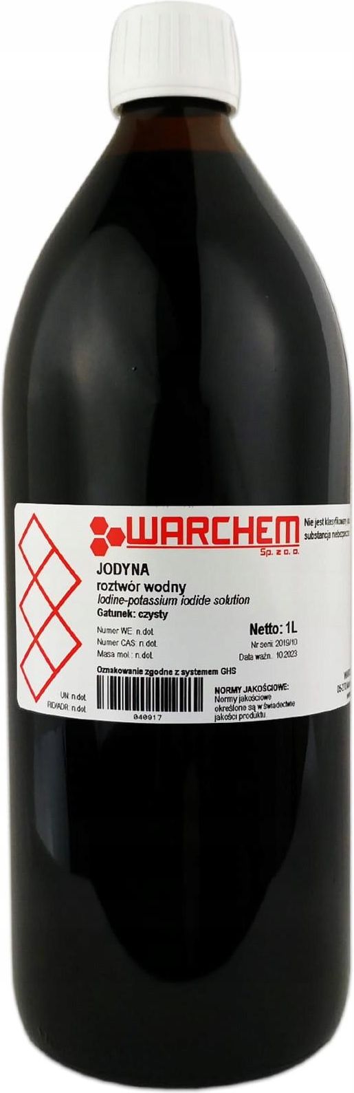 Drobne akcesoria medyczne Warchem Jodyna Roztwór Wodny (Płyn Lugola ... Drobne akcesoria medyczne Warchem Jodyna Roztwór Wodny (Płyn Lugola ...