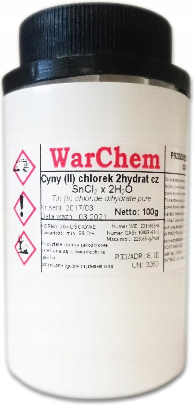 Warchem Chlorek Cyny (Ii) 2Hydrat - Czysty - 100G - ceny i opinie ...