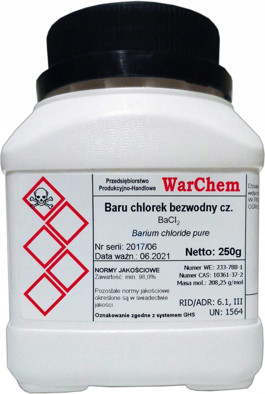 Warchem Chlorek Baru Bezwodny - Czysty - 250G - ceny i opinie - Ceneo.pl