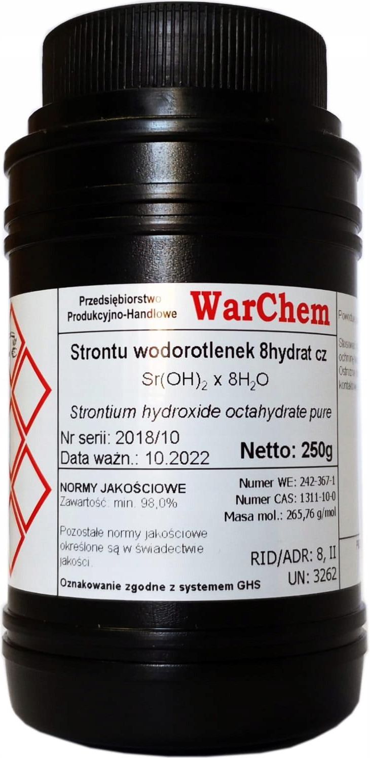 Warchem Wodorotlenek Strontu 8Hydrat - Czysty - 250G - ceny i opinie ...