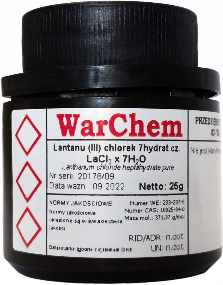 Warchem Chlorek Lantanu (Iii) 7Hydrat - Czysty - 25G - ceny i opinie ... Warchem Chlorek Lantanu (Iii) 7Hydrat - Czysty - 25G - ceny i opinie ...