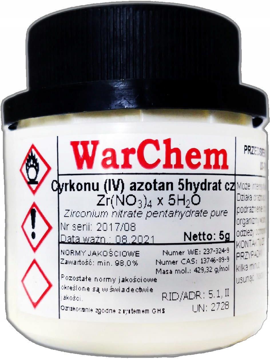 Drobne akcesoria medyczne Warchem Azotan Cyrkonu (Iv) 5Hydrat - Czysty ... Drobne akcesoria medyczne Warchem Azotan Cyrkonu (Iv) 5Hydrat - Czysty ...