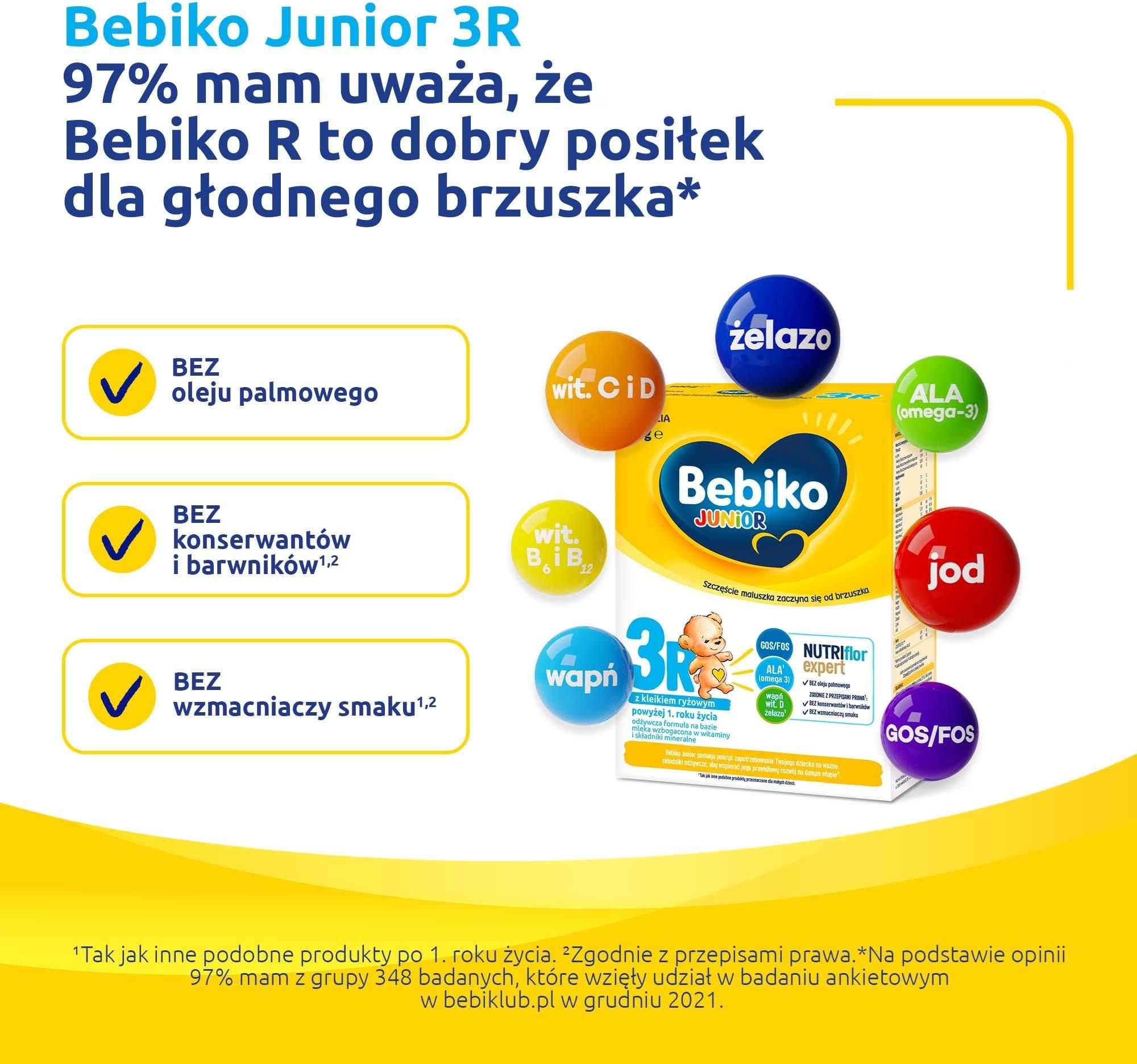 Bebiko Junior 3R odżywcza formuła na bazie mleka dla dzieci powyżej 1 ...