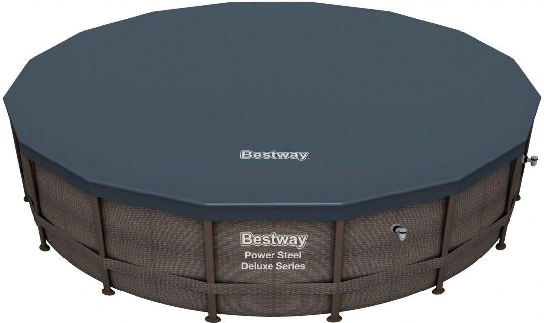 Bestway Basen 16Ft 488X122 Power Steel Deluxe Rattan Series - Ceny i ...