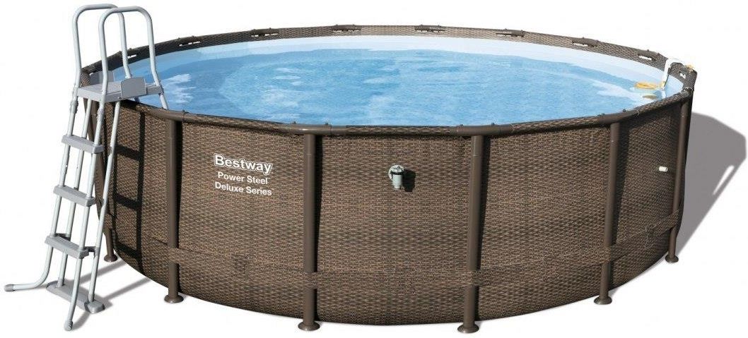 Bestway Basen 16Ft 488X122 Power Steel Deluxe Rattan Series - Ceny i ...