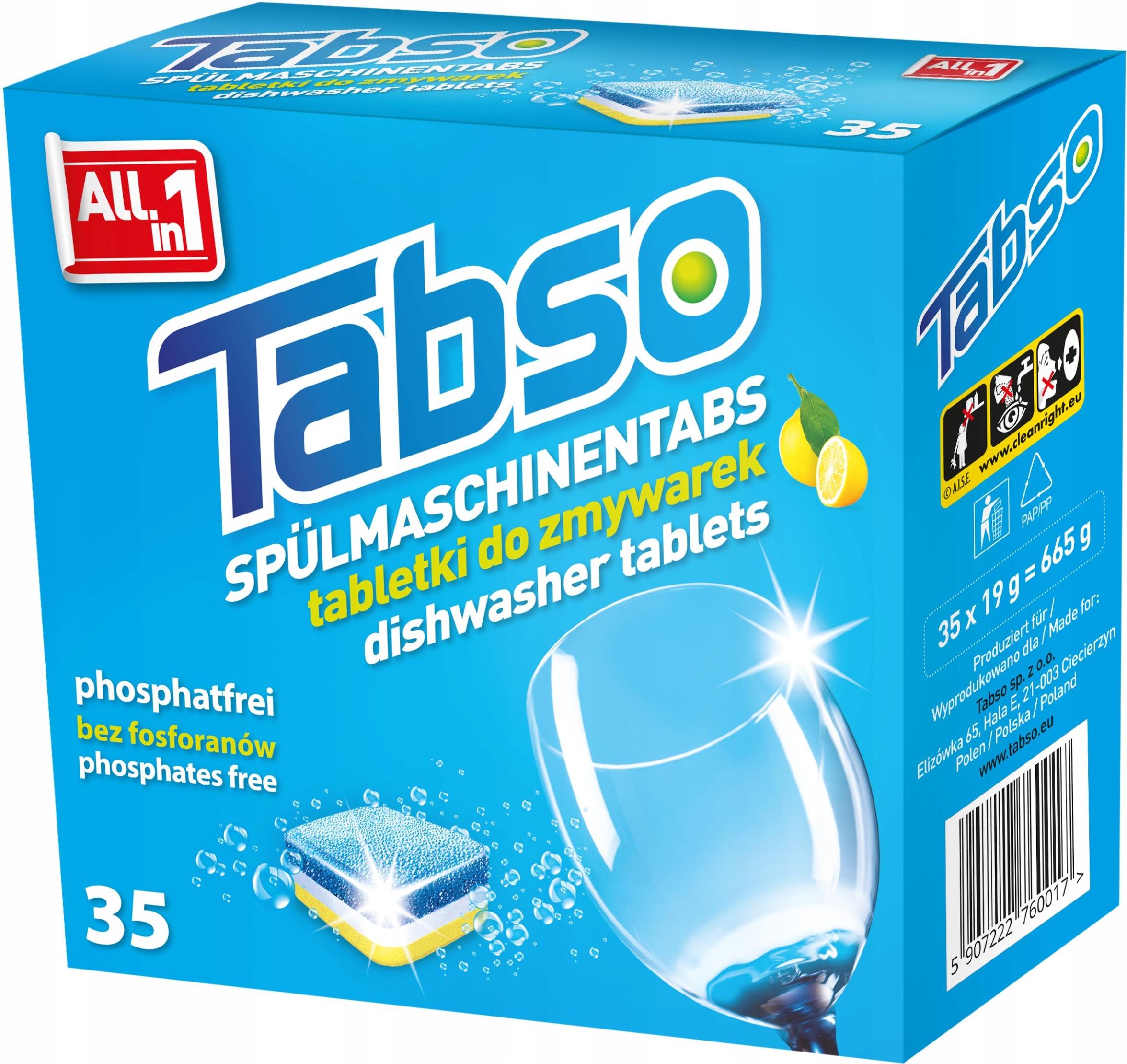Tabletki Do Zmywarek All In One Tabso - 210Szt - Opinie i atrakcyjne ...