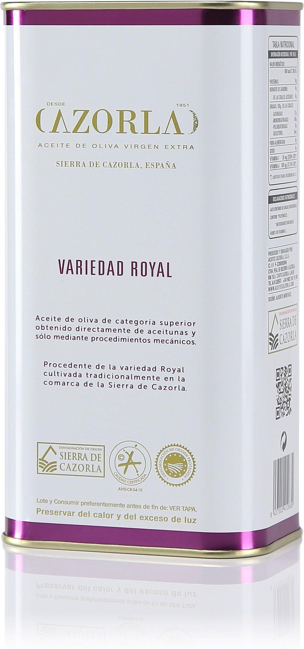 Cazorla Royal hiszpańska oliwa Extra Virgin 1L - Ceny i opinie - Ceneo.pl