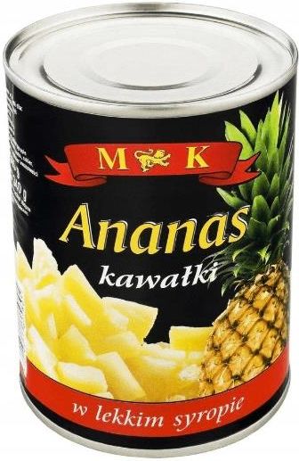 Konshurt Ananas Kawałki W Lekkim Syropie 24X565G - Ceny i opinie - Ceneo.pl