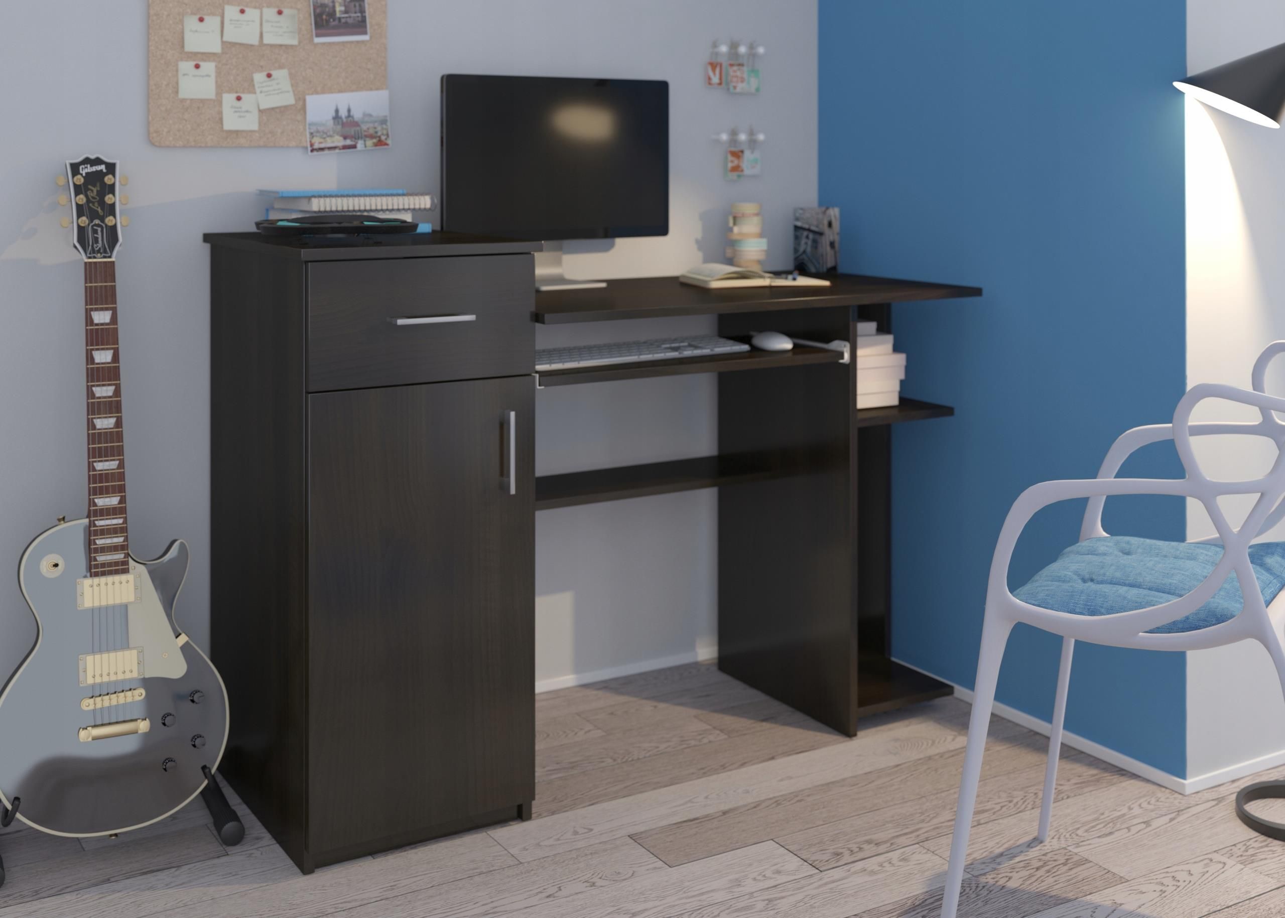 Biurko Komputerowe 120Cm Stolik Laptop Wenge N-8 - Ceny i opinie - Ceneo.pl