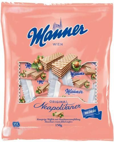Manner Mini wafle orzechowo - czekoladowe 150g - Ceny i opinie - Ceneo.pl
