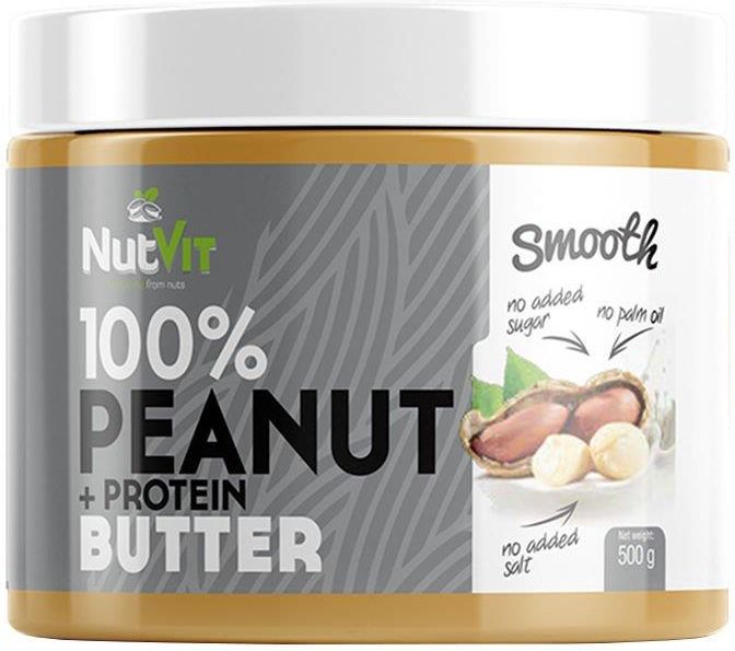 NUTVIT Peanut Butter + Protein 500 g - Ceny i opinie - Ceneo.pl