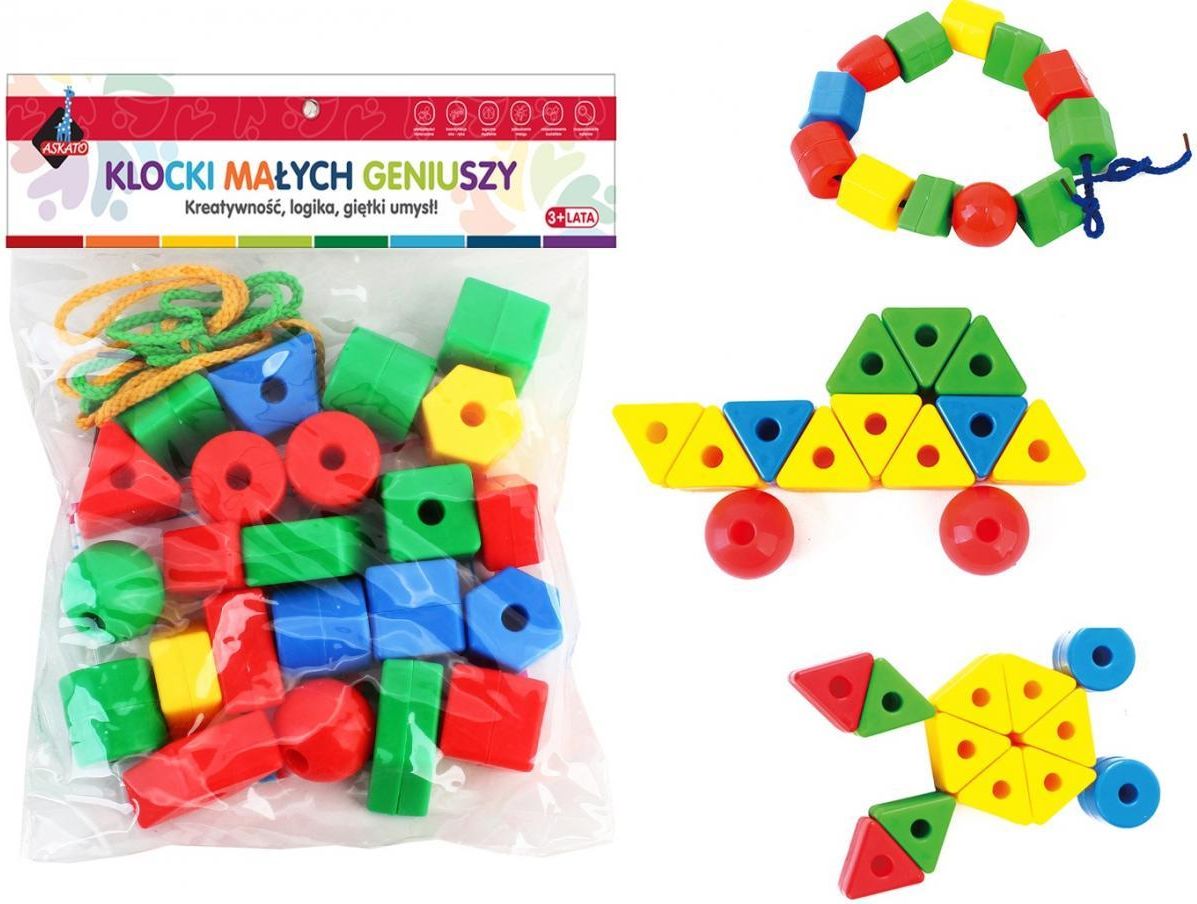 Askato Klocki Geometryczne 62El. - ceny i opinie - Ceneo.pl