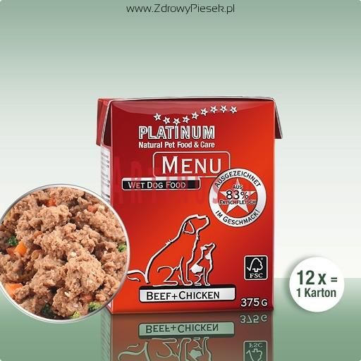 Karma Platinum Menu Beef + Chicken 375G - Ceny i opinie - Ceneo.pl
