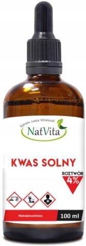 NatVita Kwas Solny Roztwór 4% - 100ml - ceny i opinie - Ceneo.pl