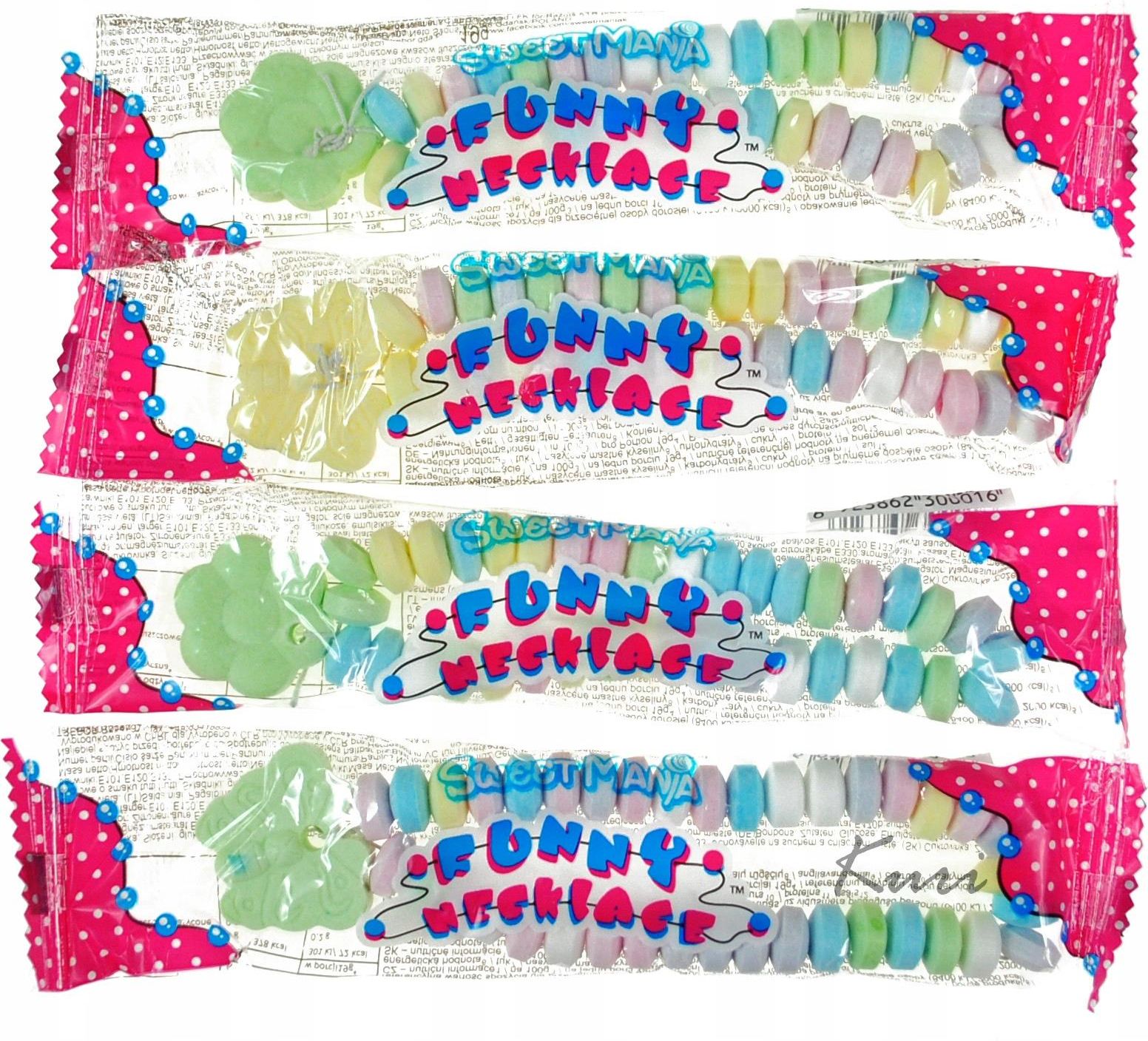 Naszyjniki Cukierki pudrowe Dropsy owocowe 48szt - Ceny i opinie - Ceneo.pl