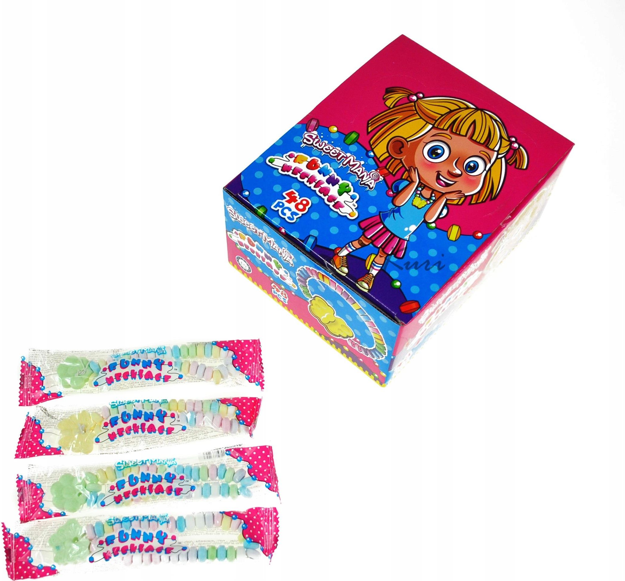 Naszyjniki Cukierki pudrowe Dropsy owocowe 48szt - Ceny i opinie - Ceneo.pl