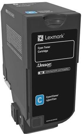 LEXMARK TONER ORYGINALNY 74C0S20, CYAN, 7000 STRON, CS720DE,CS720DTE ...