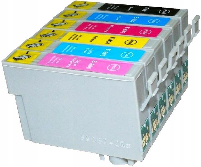 Tusz 6x Tusz Epson Stylus Photo R265 PX820FWD Koliberek do drukarki ...