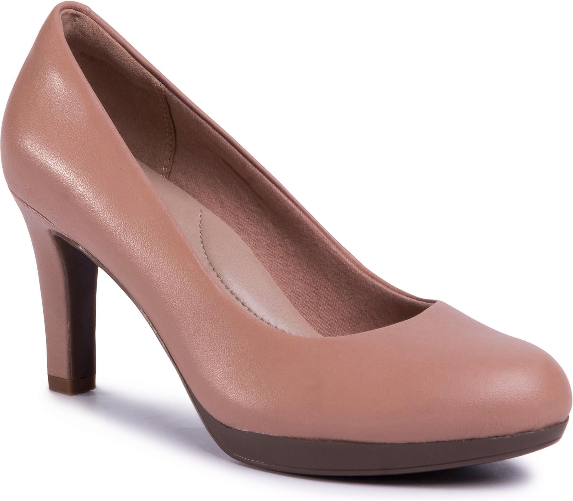 Półbuty CLARKS - Adriel Viola 261473314 Praline Leather - Ceny i opinie ...