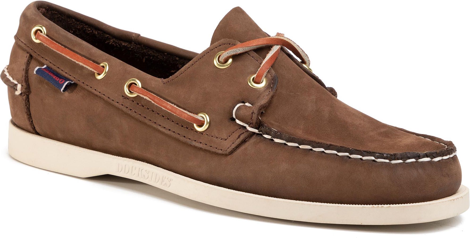 Mokasyny SEBAGO - Docksides Portland Nubuck 7000GA0 Dk Brown 901 - Ceny ...