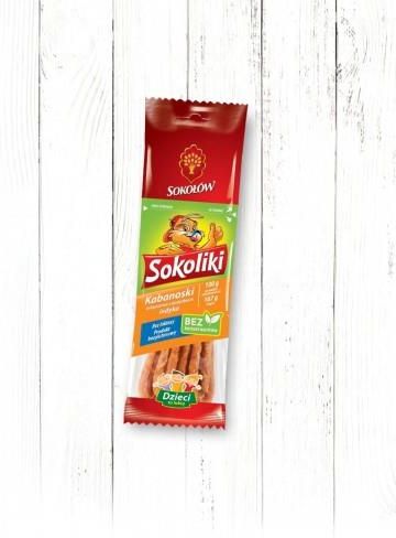 Sokołów Sokoliki Kabanosiki Wieprzowe Z Dodatkiem Indyka 75G - Ceny i ...