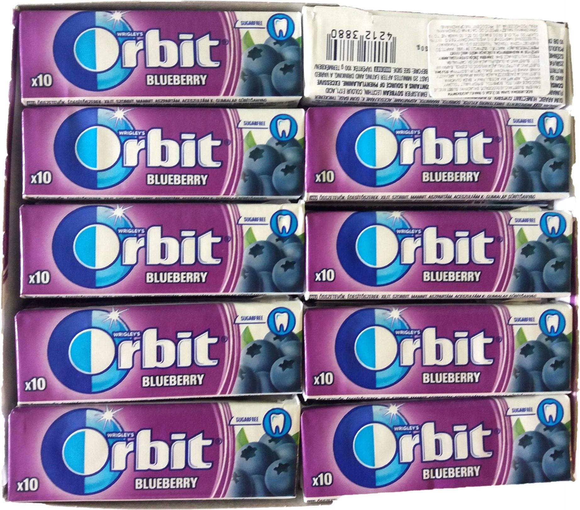 Orbit Guma Blueberry jagoda Nowość 30 szt - Ceny i opinie - Ceneo.pl