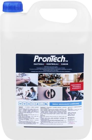 Płyn Do Dezynfekcji Prontech 5L Bakteriobójczy Wirusobójczy Do Rąk I ...