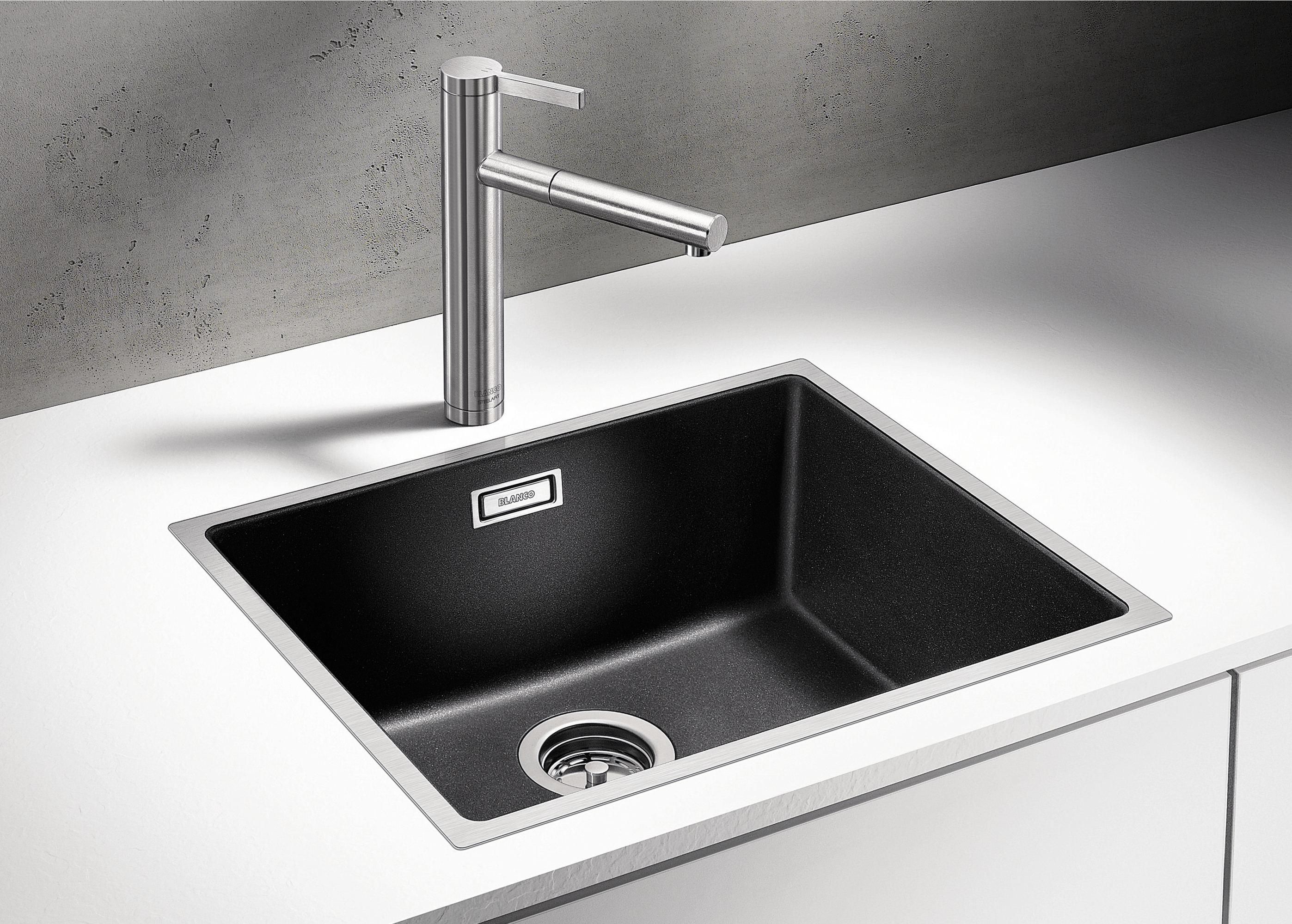 Zlewozmywak Blanco Subline 400-U Silgranit Puradur Czarny (525990 ...