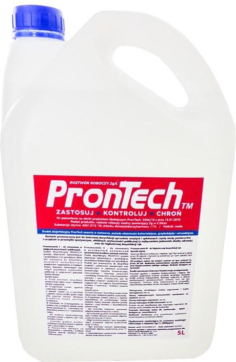 PronTech środek antybakteryjny do dezynfekcji powierzchni pomieszczeń ...