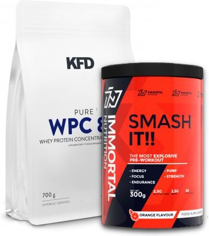 Odżywka białkowa Immortal Nutrition Smash It 300g + Kfd Pure Wpc 80 Instant 700g - Ceny i opinie ...