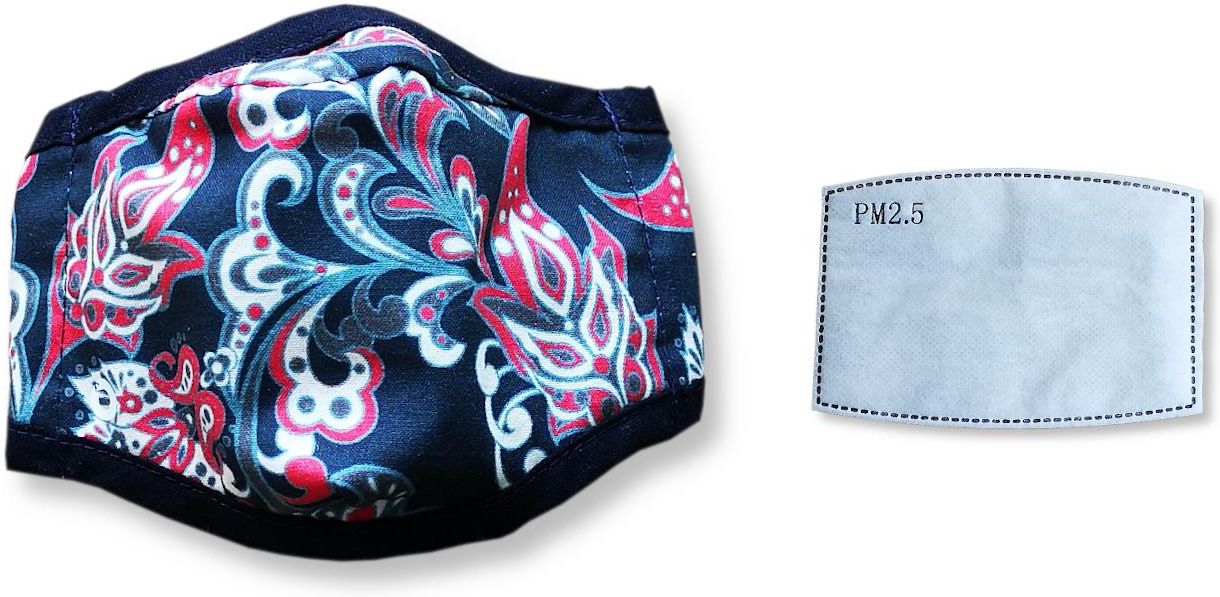 OZONE MASK MASKA ANTYSMOGOWA OZONE CASUAL N95 KWIATY RUSTYKALNE S/M ...