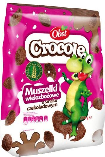 Obst Muszelki wielozbożowe czekoladowe Crocole 250g - Ceny i opinie ...