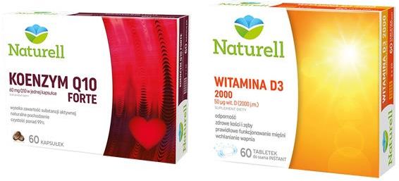 NATURELL Koenzym Q10 Forte 60 kapsułek + Witamina D3 2000 60 tabl do ssania - Opinie i ceny na ...